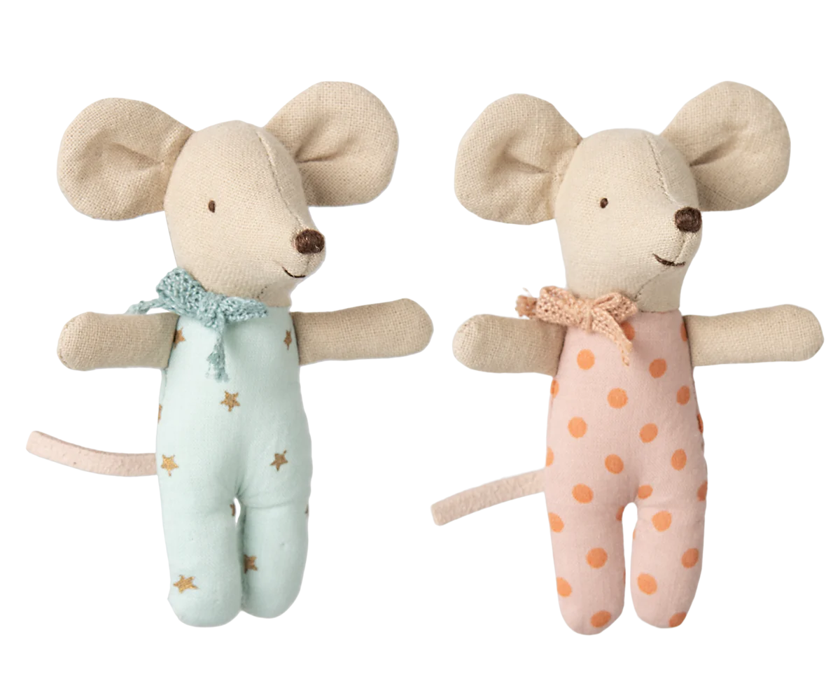 Twins, Baby Mice in Matchbox – Little Barn Baby