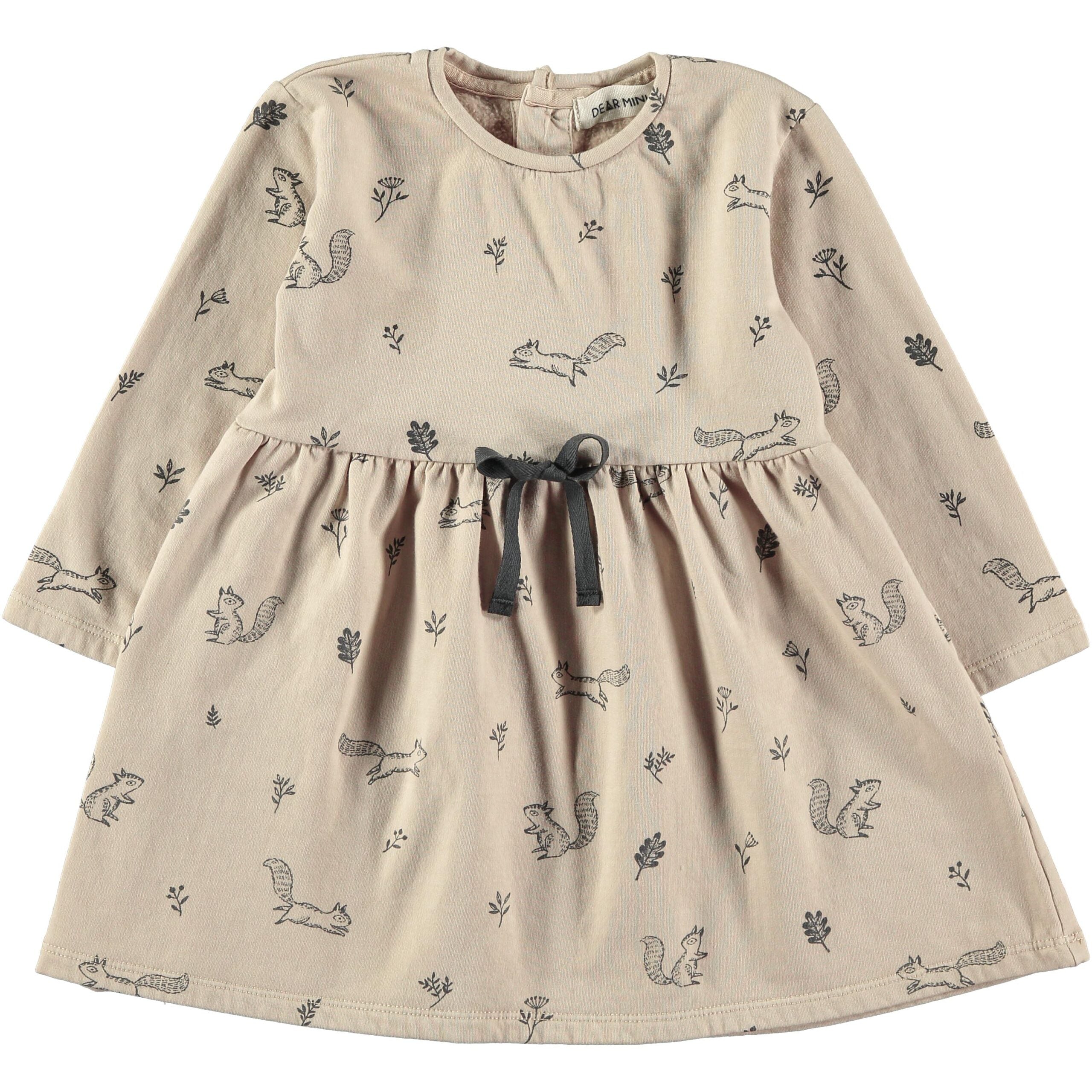 Squirrels and Flowers Dress – Little Barn Baby