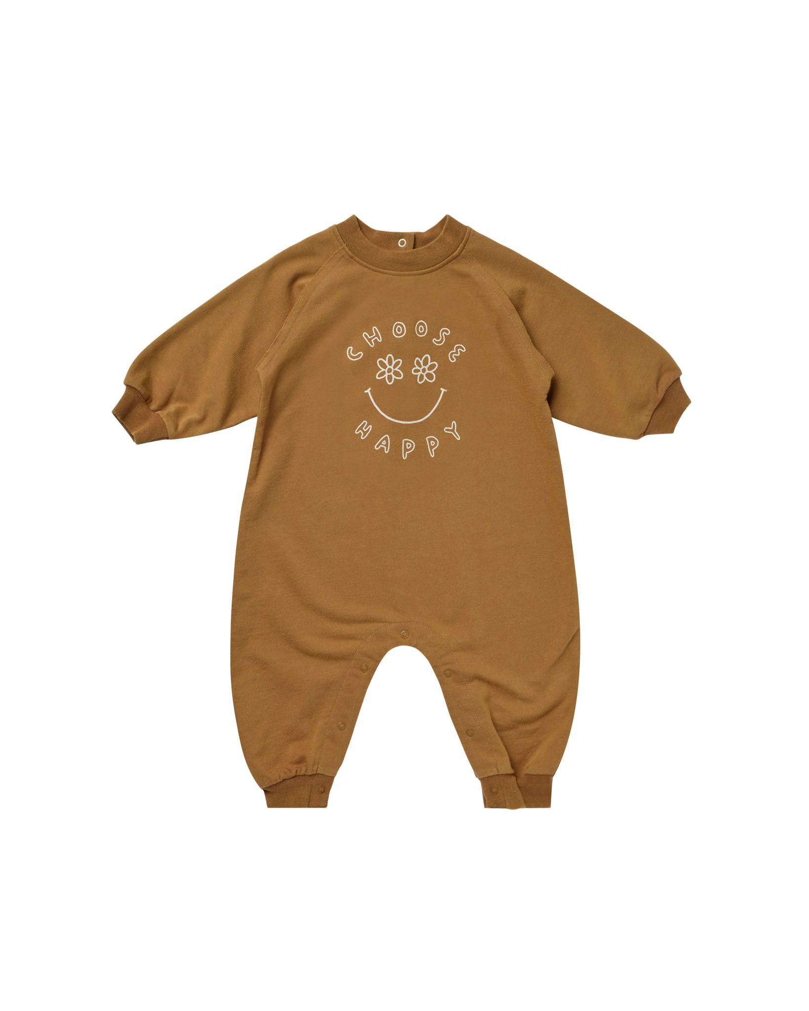 RAGLAN JUMPSUIT || CHOOSE HAPPY – Little Barn Baby