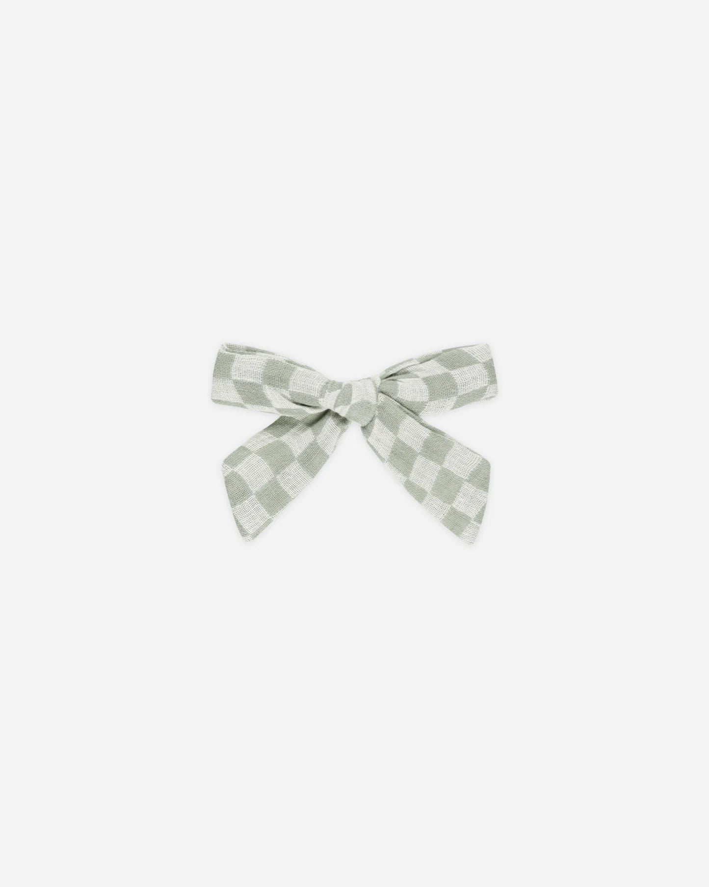 BOW || SAGE CHECK – Little Barn Baby