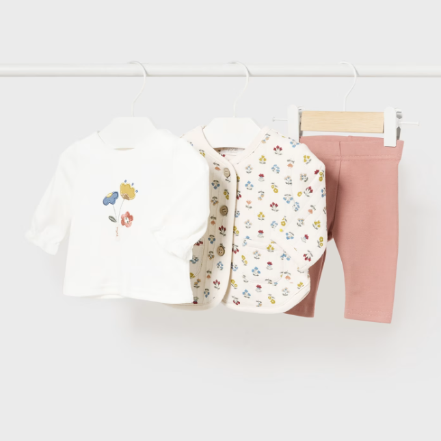 3 Piece Floral Set – Little Barn Baby