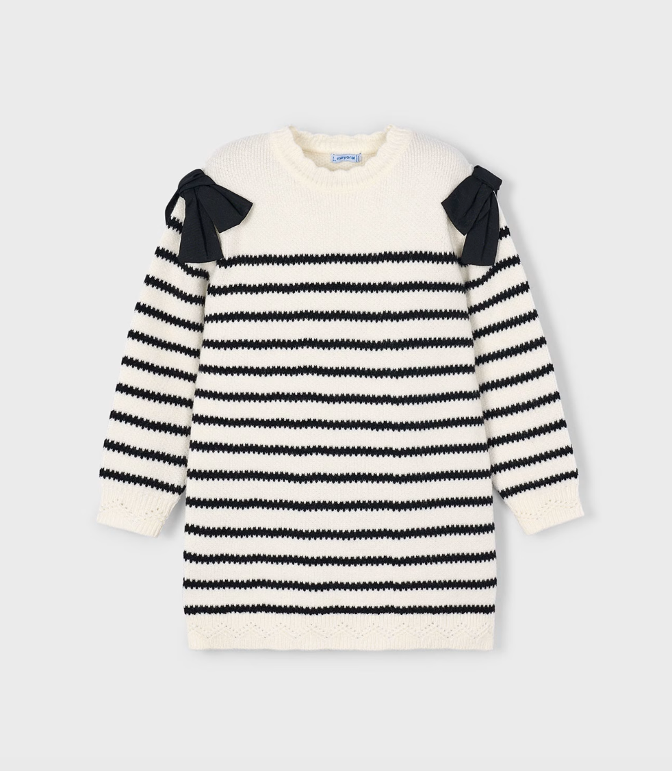 White Striped Dress – Little Barn Baby