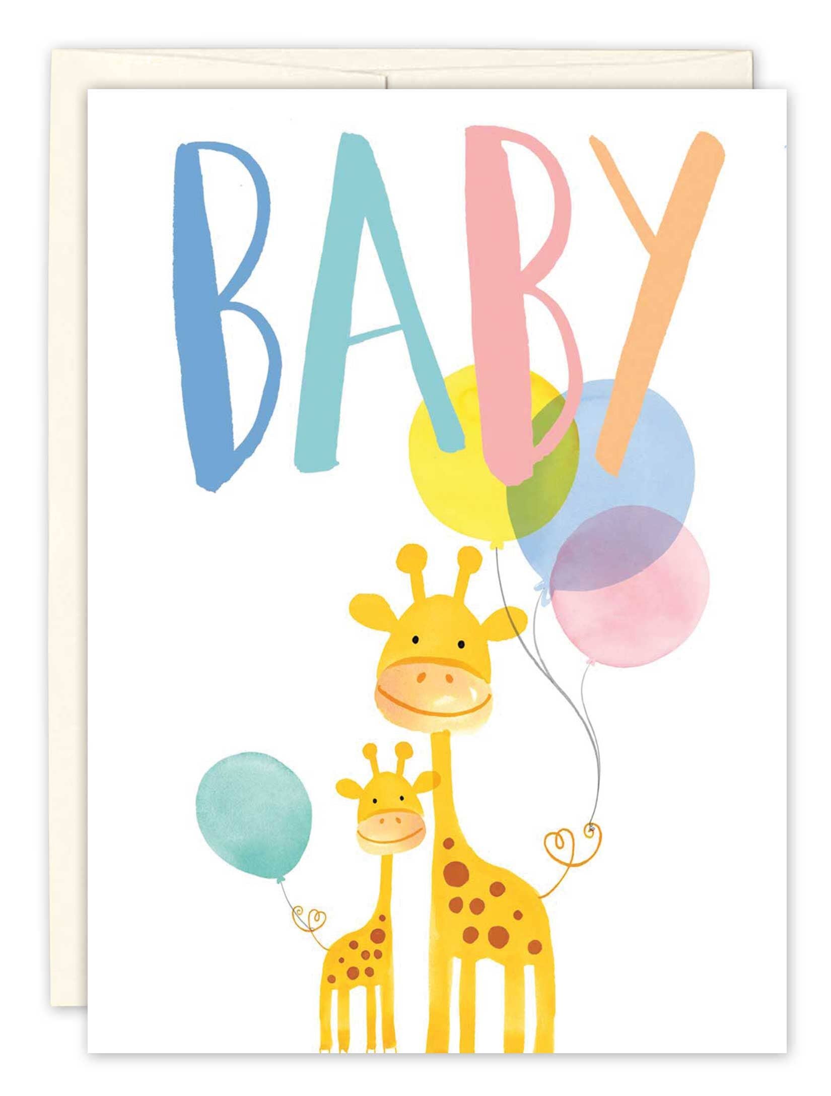 Mom Baby Giraffe Card – Little Barn Baby