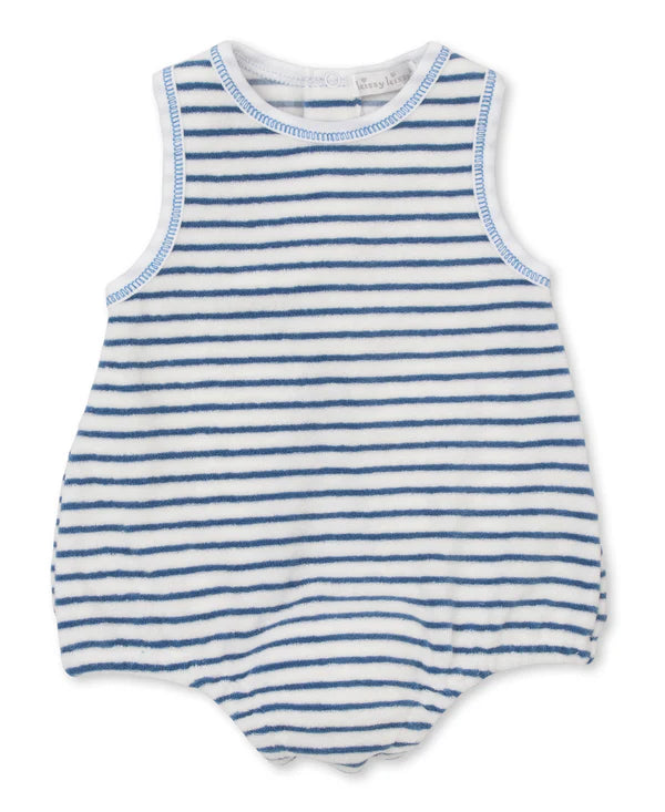 Cabana Terry Stripes Blue Bubble – Little Barn Baby